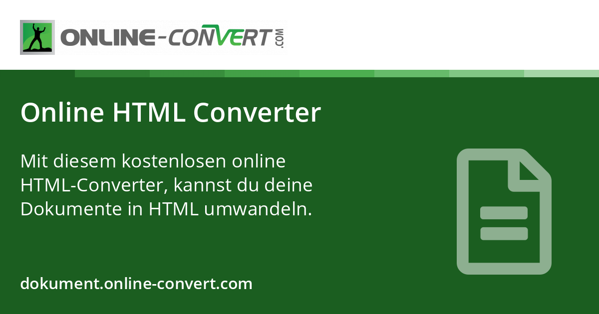 Online HTML Converter