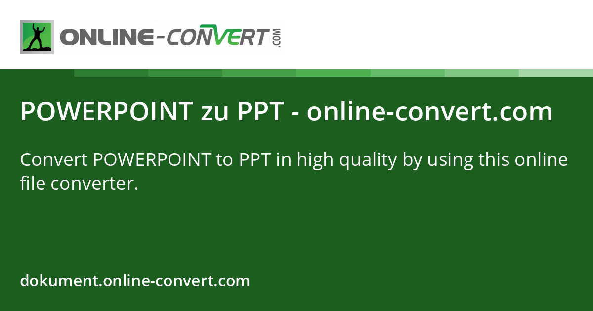 Powerpoint Zu Ppt Online